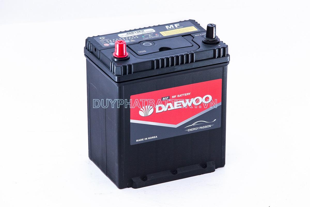 Bình ắc quy DAEWOO 40B19FR 12V 35AH CCA 330A