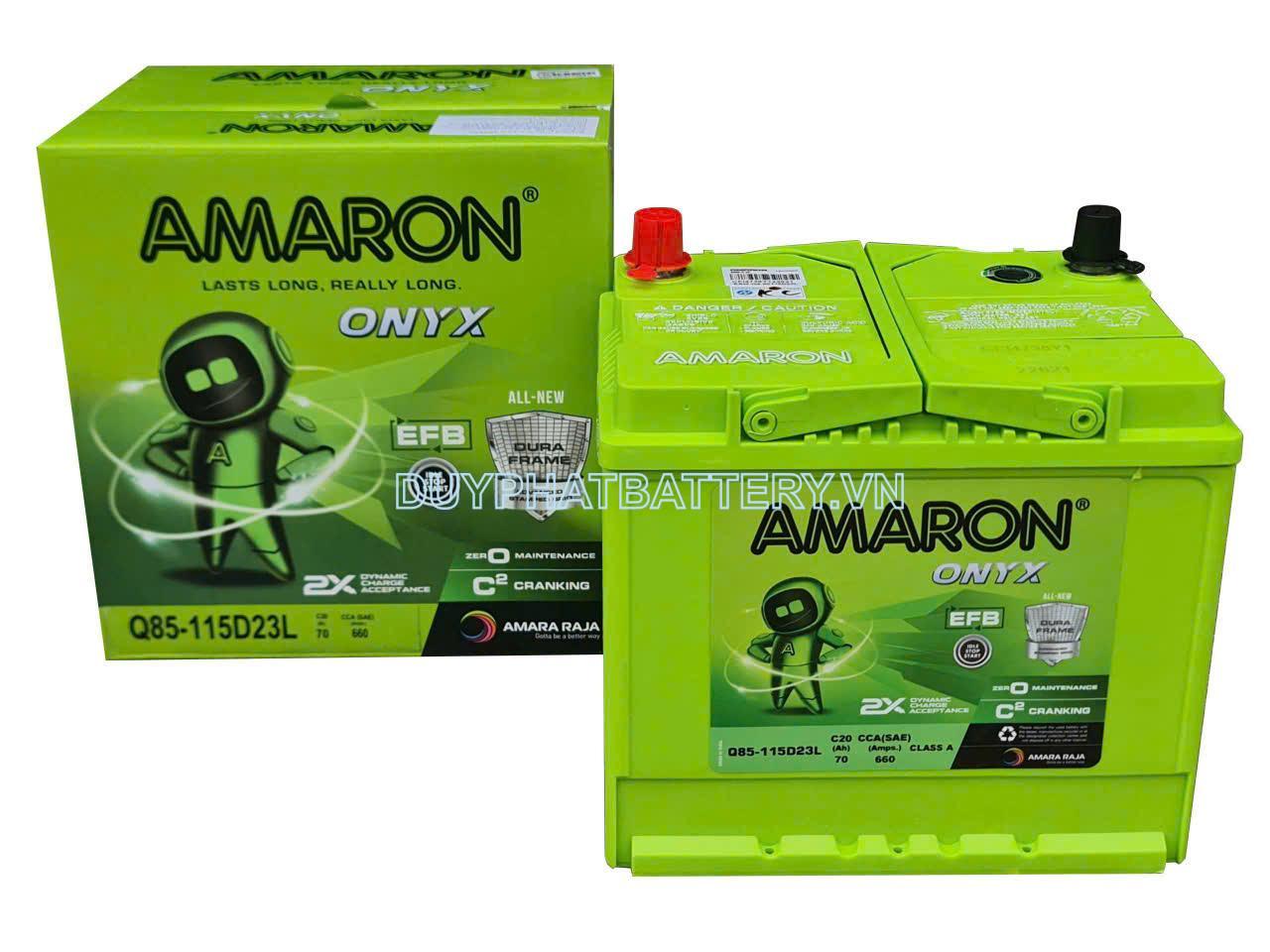 Ắc quy Amaron Q85/115D23L 12V-70Ah CCA 660A giá tốt