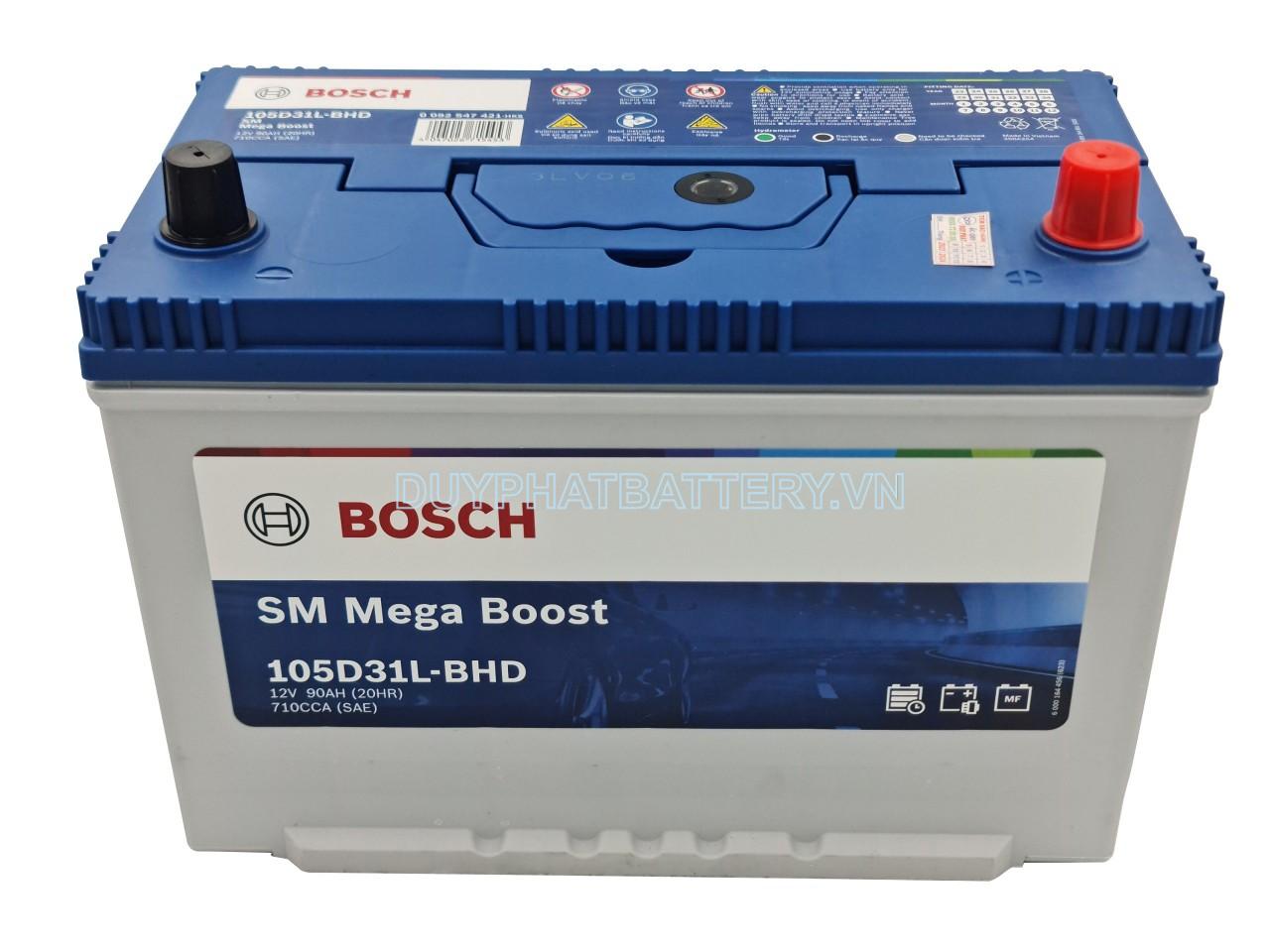 Ắc quy Bosch 105D31L-BHD 12V 90Ah