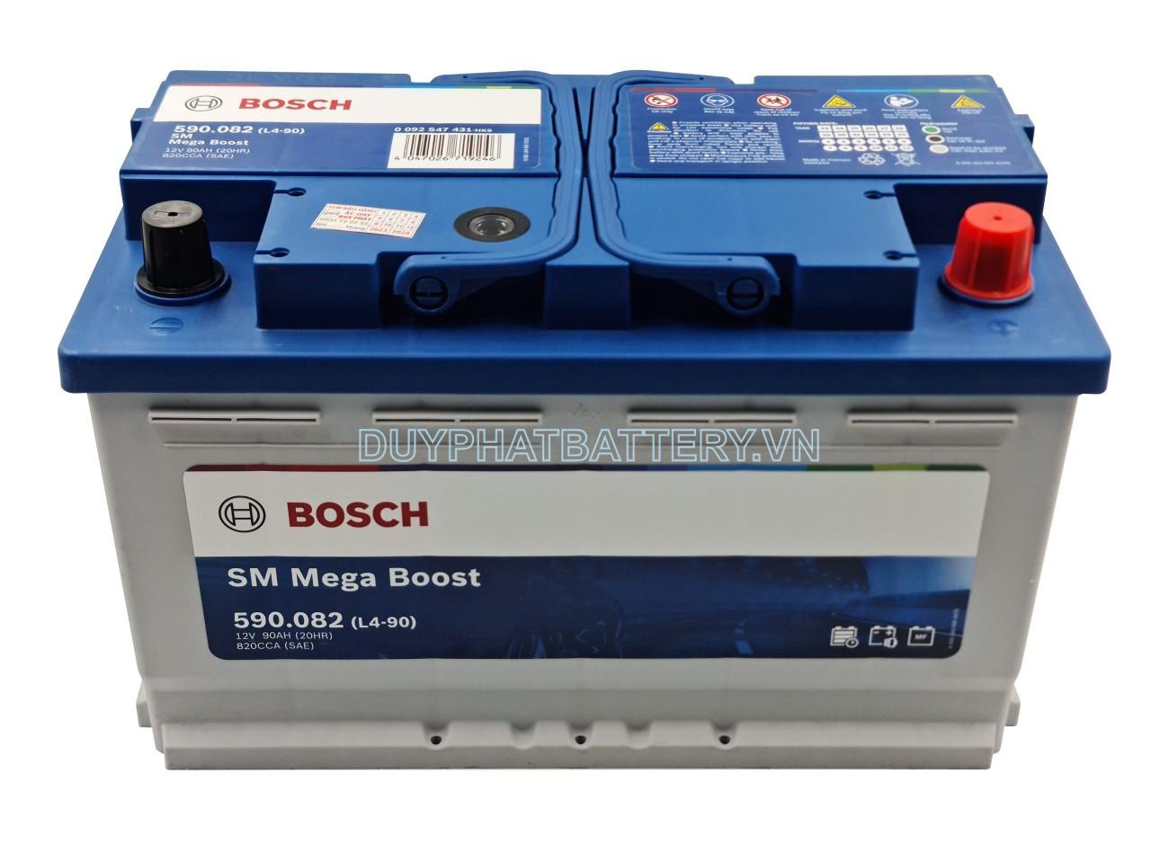 Ắc quy Bosch DIN 590.082 (DIN90) 12V 90Ah