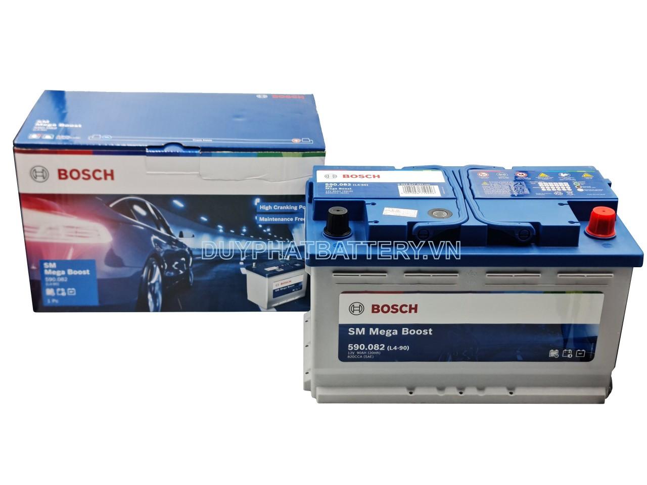 Ắc quy Bosch DIN 590.082 (DIN90) 12V 90Ah