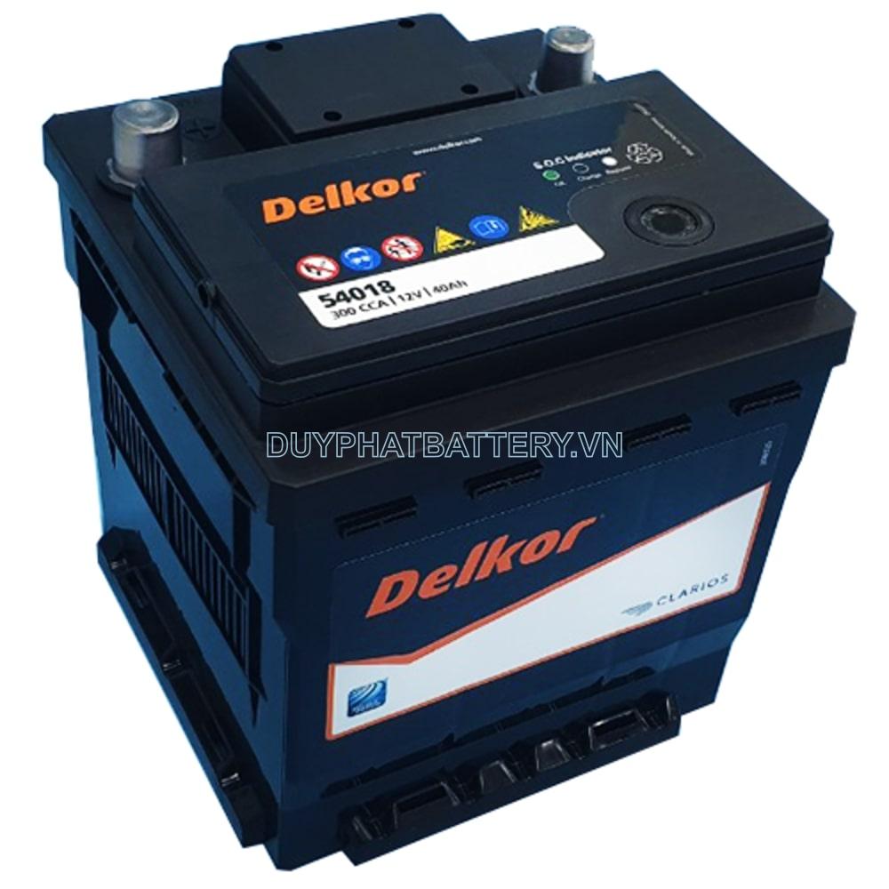 Bình ắc quy DELKOR DIN 54018 12V 40AH | Nhập khẩu Hàn Quốc