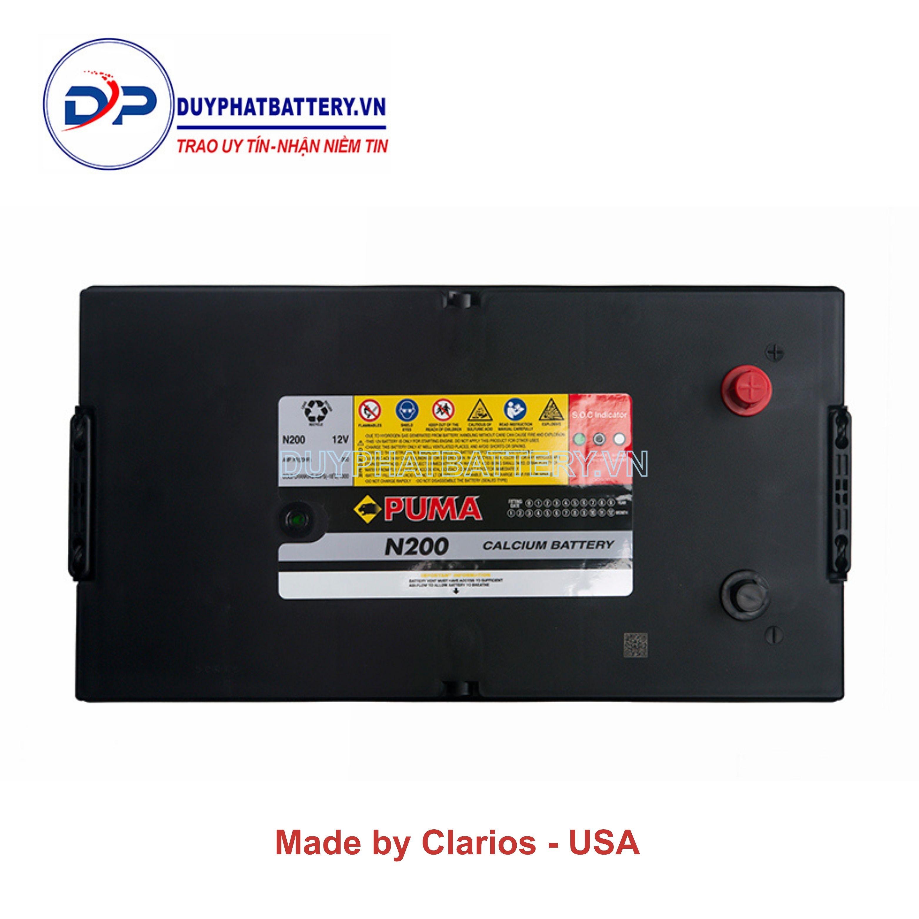 Bình ắc quy Puma N200 12V 200Ah