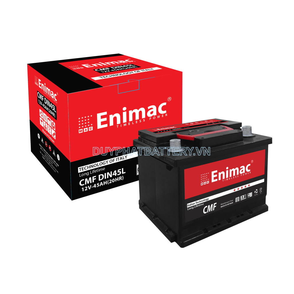 Bình ắc quy ENIMAC CMF DIN45L 12V 45Ah