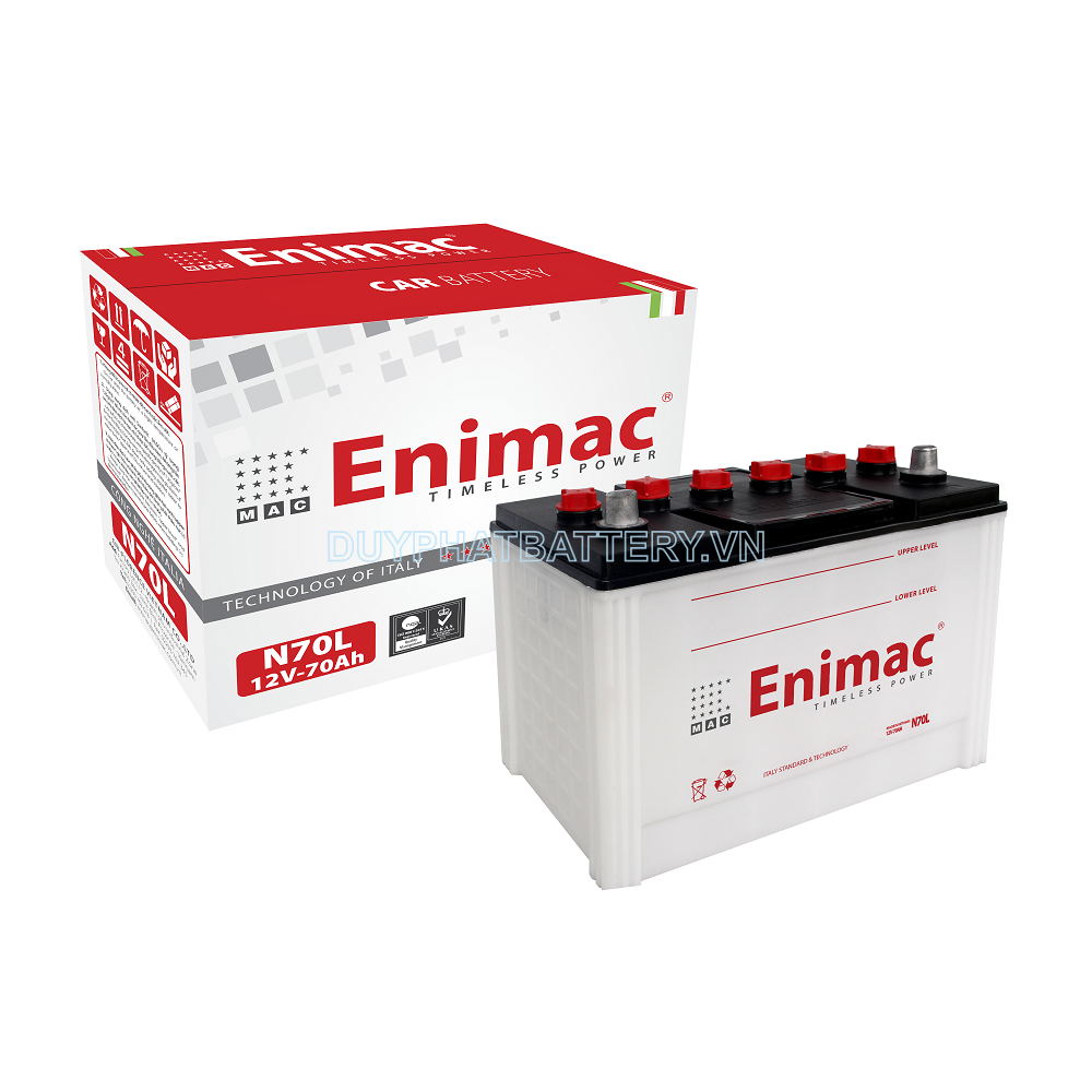 Bình ắc quy ENIMAC N70L 12V 70Ah