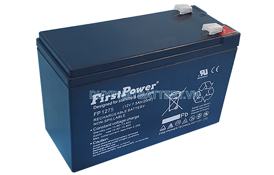 Bình ắc quy FIRSTPOWER FP1275 12V 7.5Ah