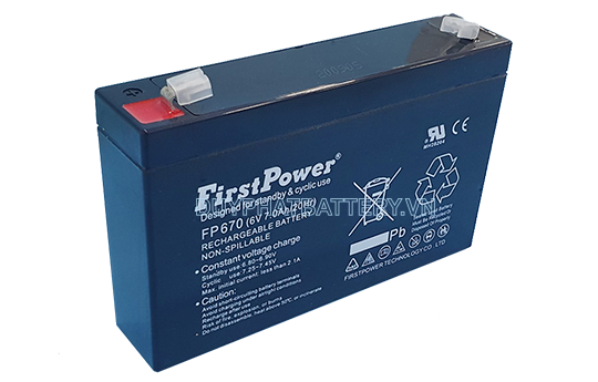 Bình ắc quy FIRSTPOWER FP670 6V 7Ah