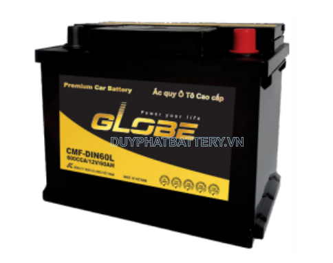 Bình ắc quy GLOBE CMF DIN60L 12V 60Ah