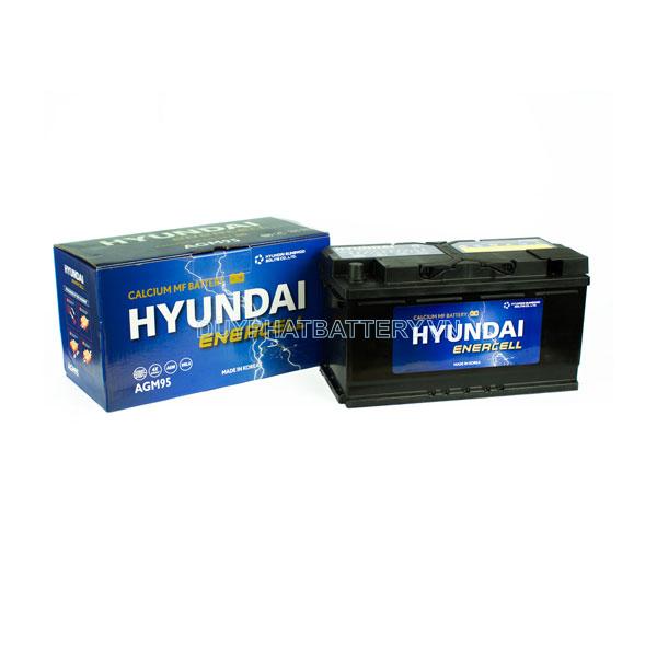 Bình ắc quy HYUNDAI AGM95 L5 12V 80AH CCA 800A
