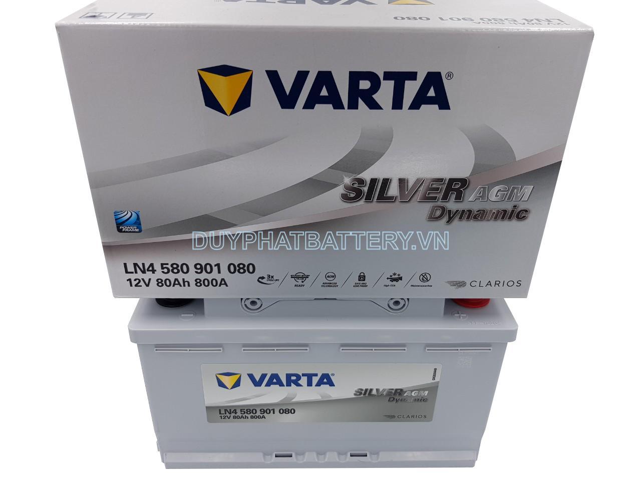 Bình ắc quy VARTA AGM LN3 570901076 12V 70AH CCA 760A