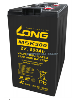 Bình ắc quy LONG MSK500, F18-M8 2V 500AH