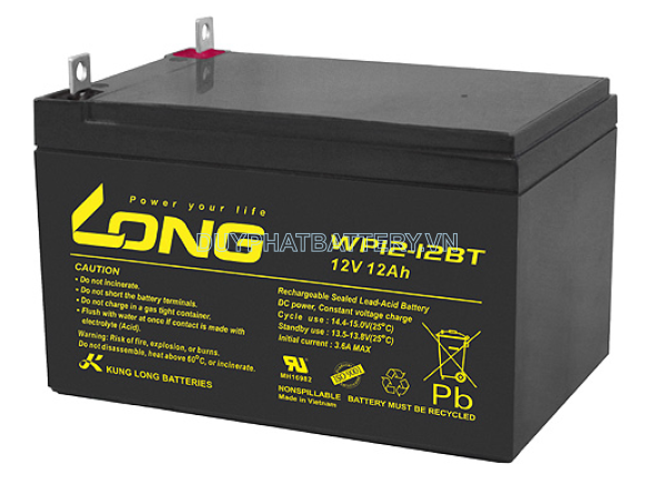 Bình ắc quy LONG WP12-12BT 12V 12AH