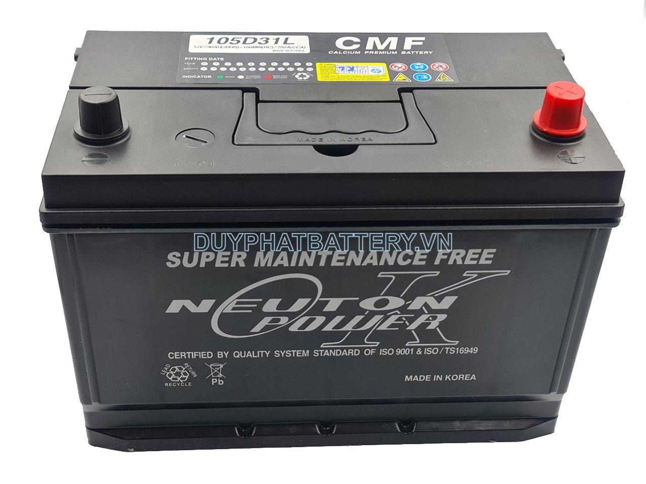 Bình ắc quy NEUTON POWER 105D31L 12V 90Ah