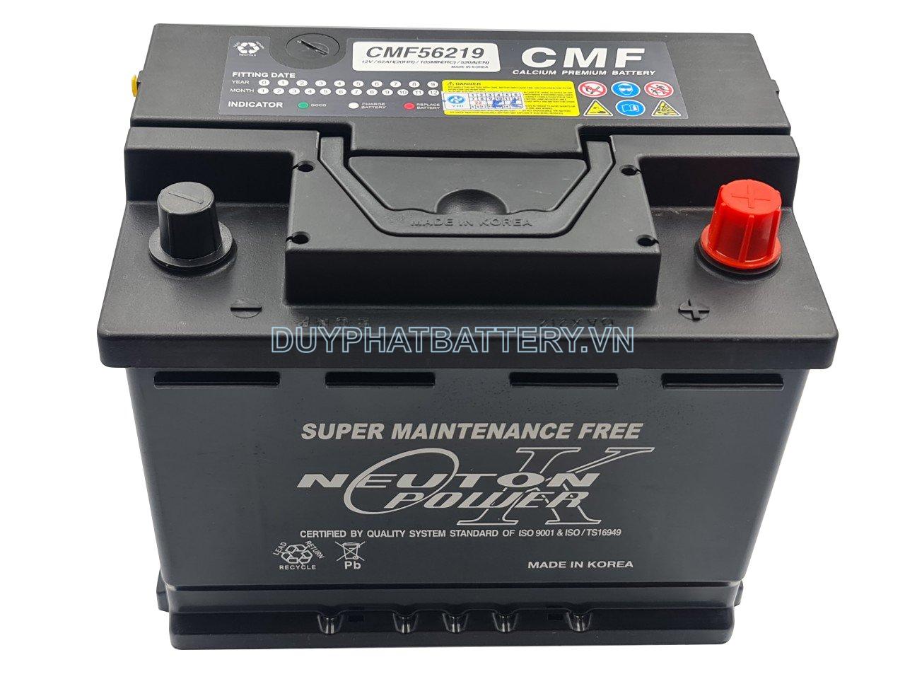 Bình ắc quy NEUTON POWER CMF56219 12V 62AH