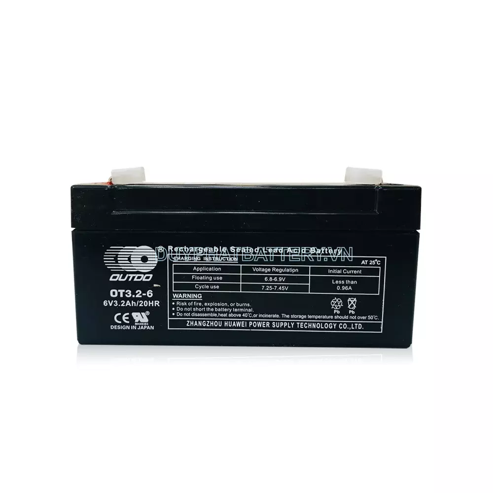 Bình ắc quy OUTDO OT3.2-6 6V 3.2Ah