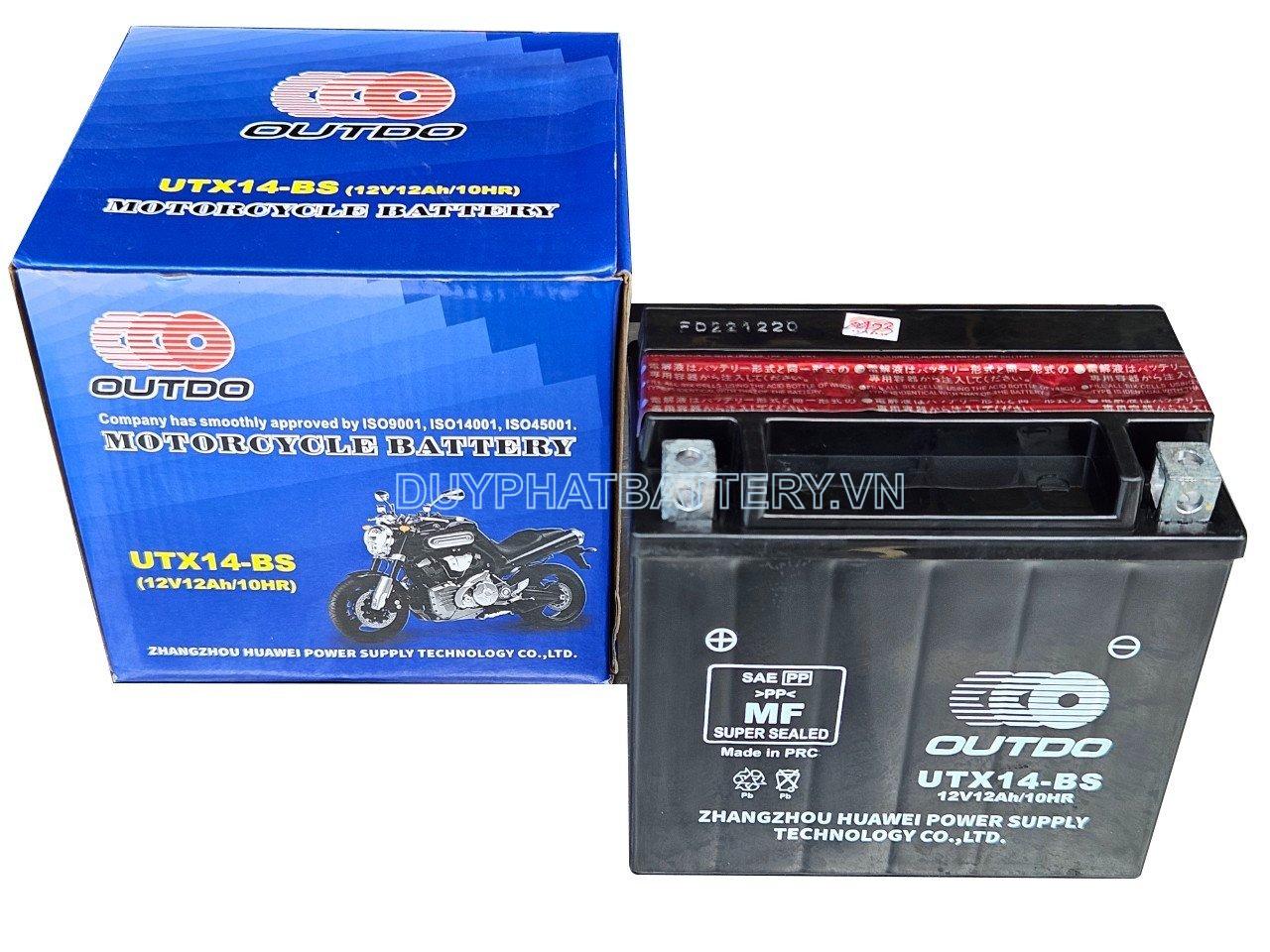 Bình ắc quy OUTDO UTX14-BS 12V 12AH
