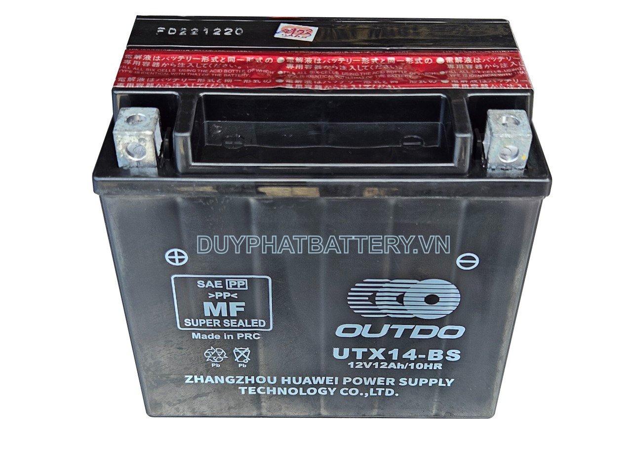 Bình ắc quy OUTDO UTX14-BS 12V 12AH