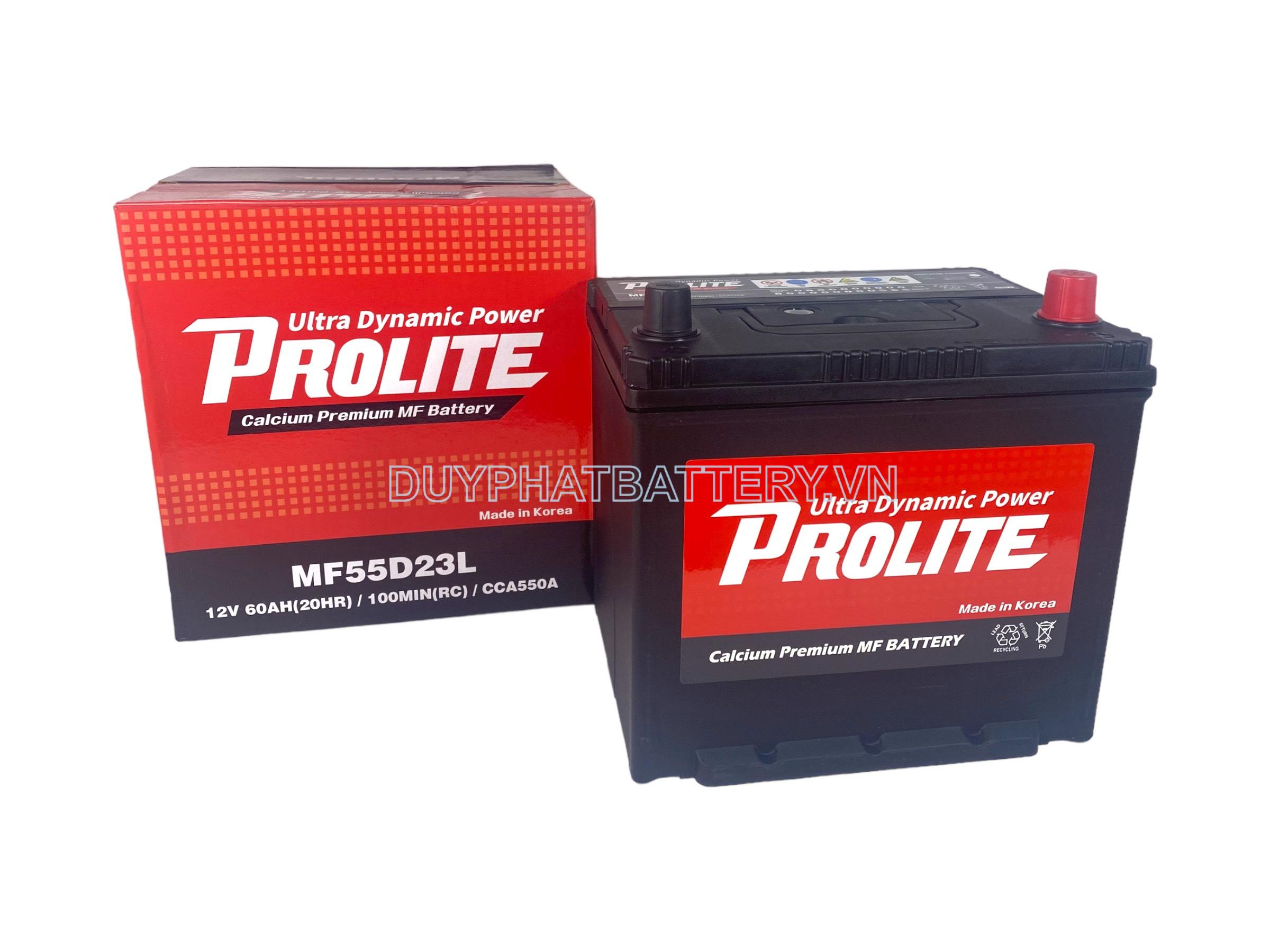 Bình ắc quy PROLITE 55D23L 12V 60AH