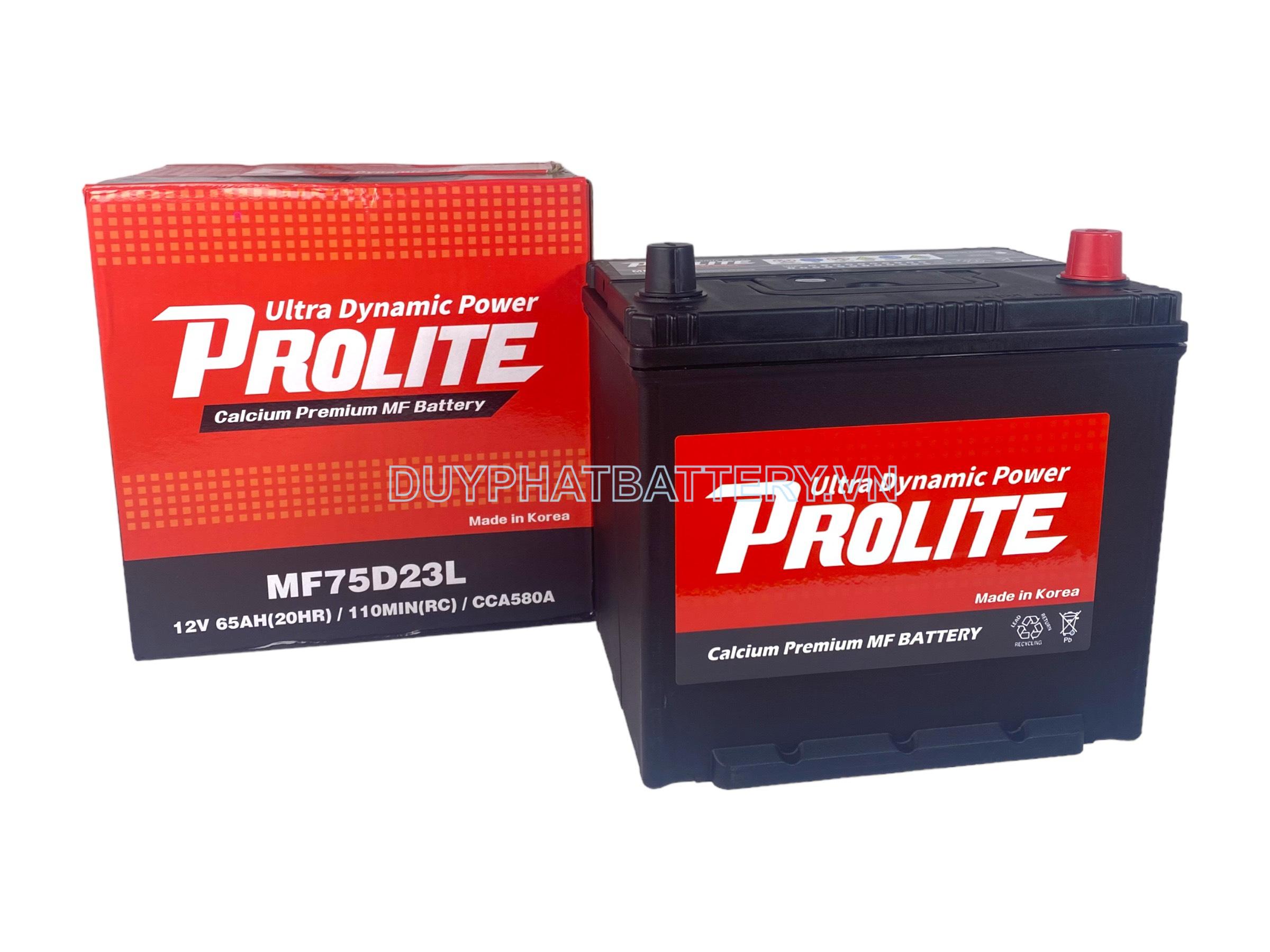 Bình ắc quy PROLITE 75D23L 12V 65AH