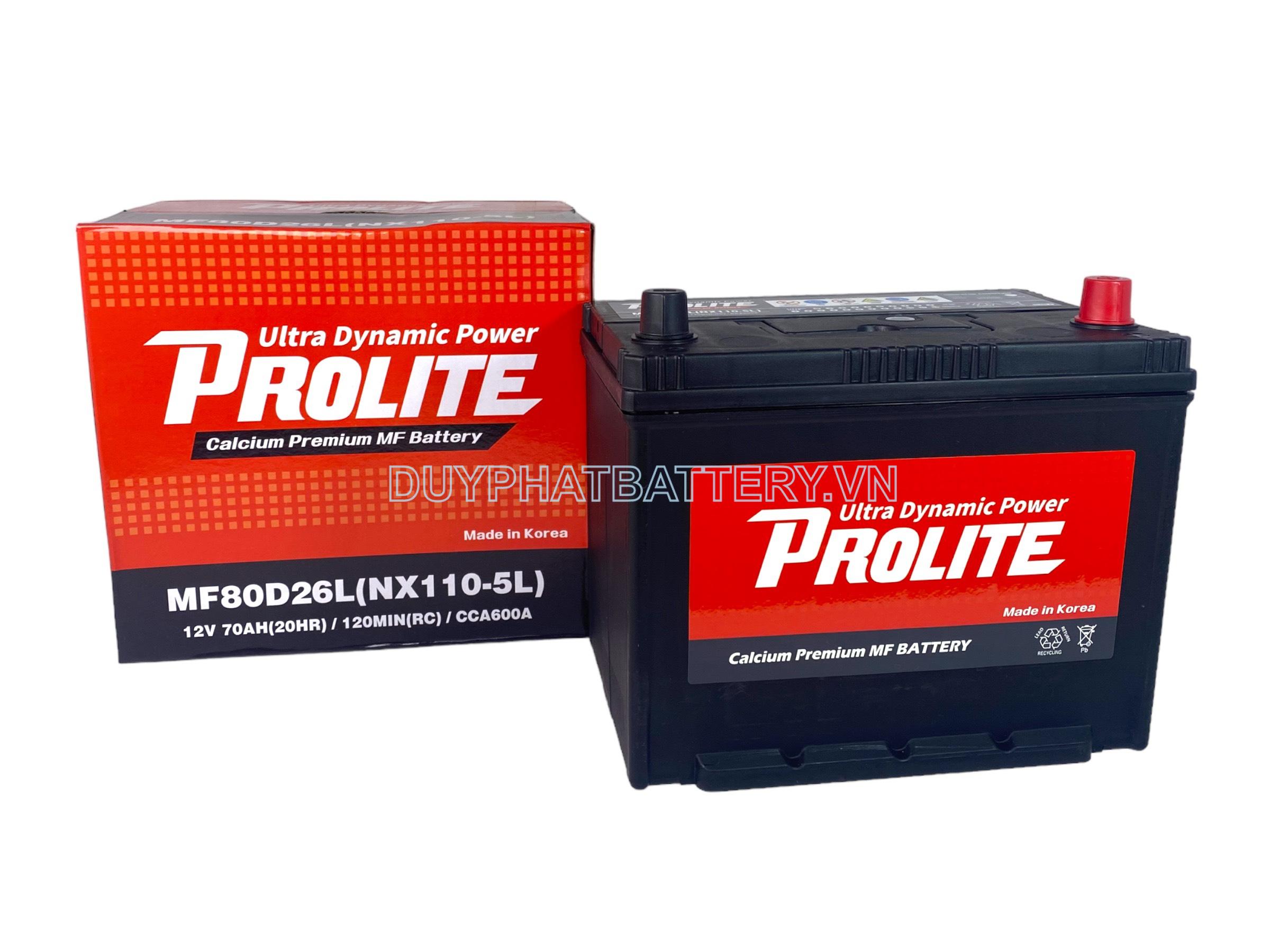 Bình ắc quy PROLITE 80D26L 12V 70AH