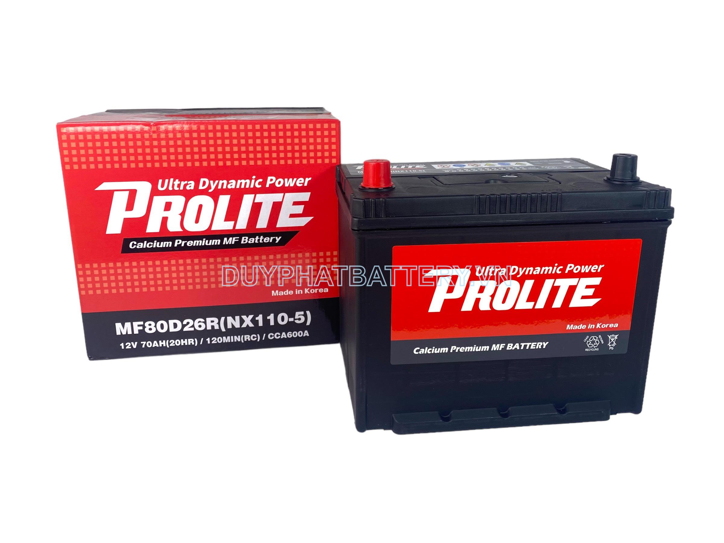 Bình ắc quy PROLITE 80D26R 12V 70AH