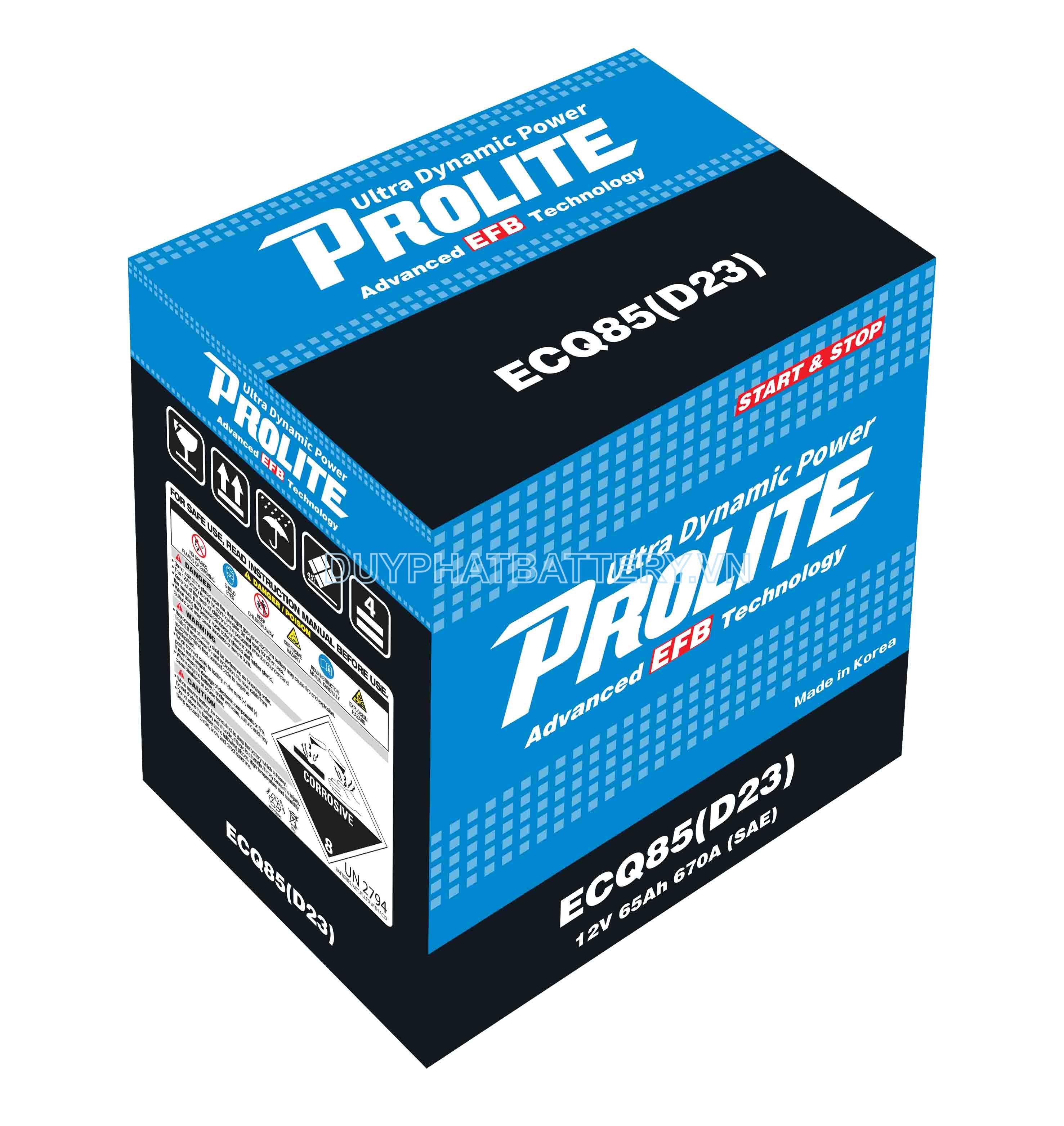 Bình ắc quy PROLITE ECQ85 12V 65AH