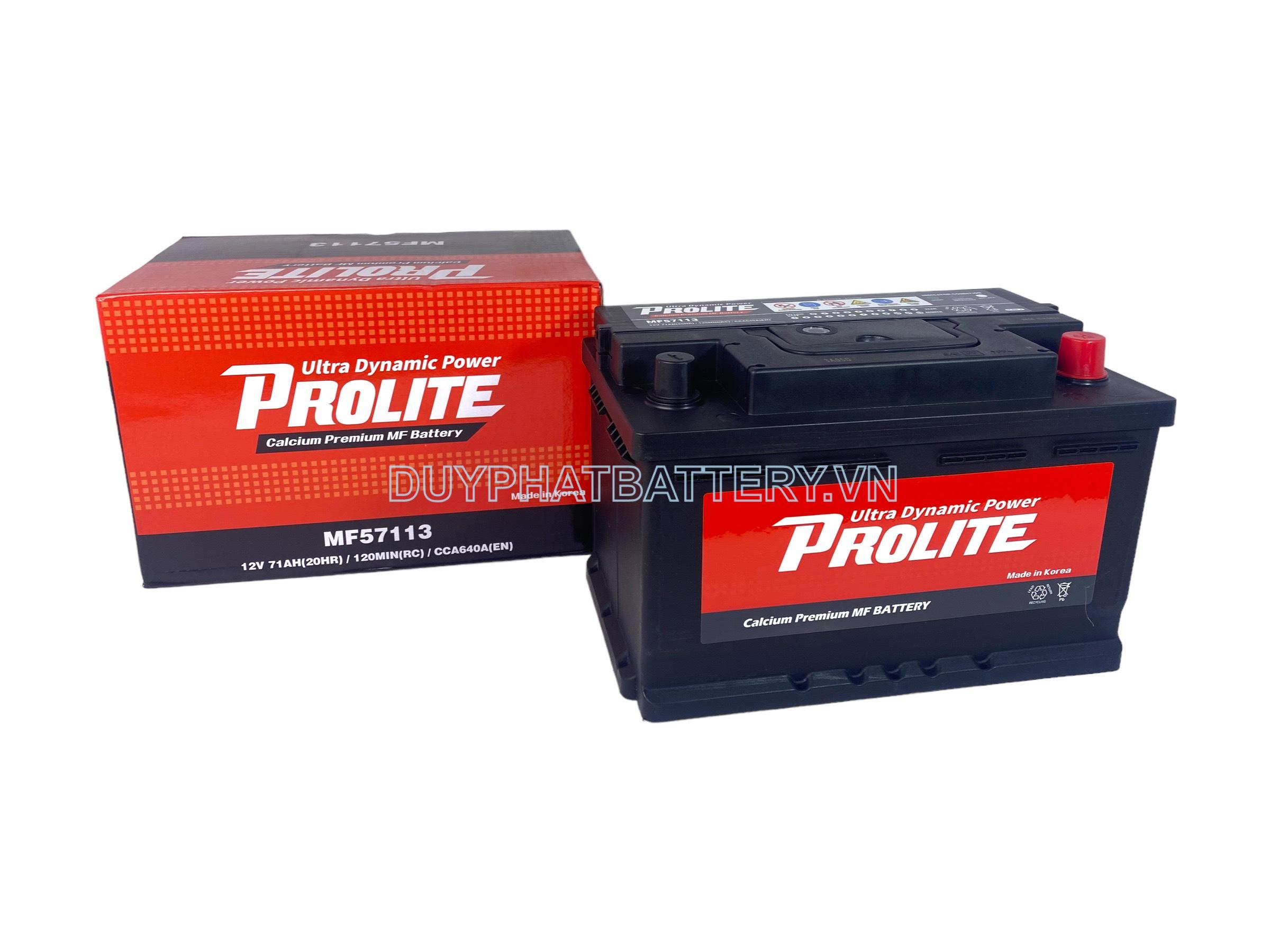 Bình ắc quy PROLITE MF57113 12V 71AH