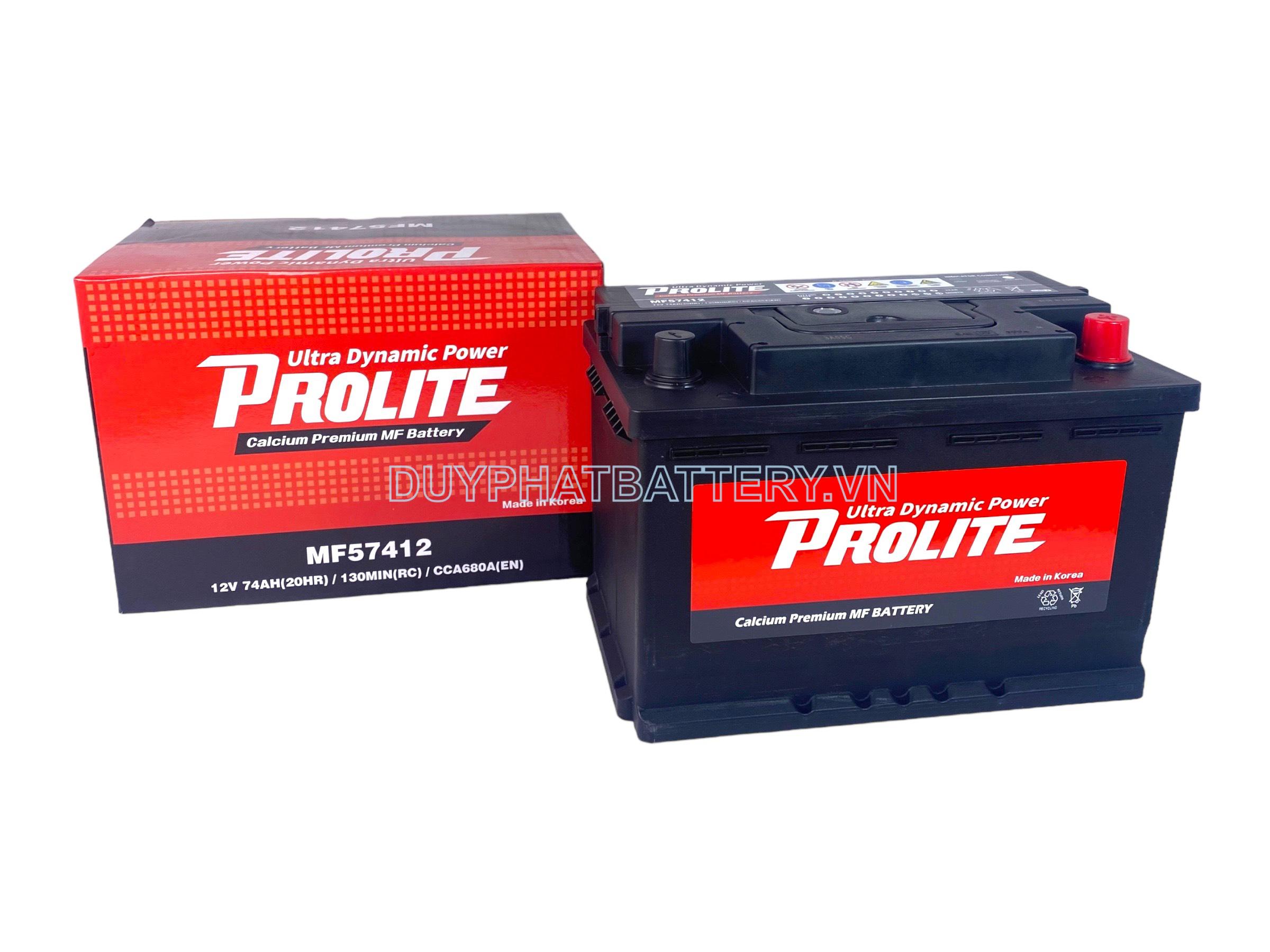 Bình ắc quy PROLITE MF57412 12V 74AH