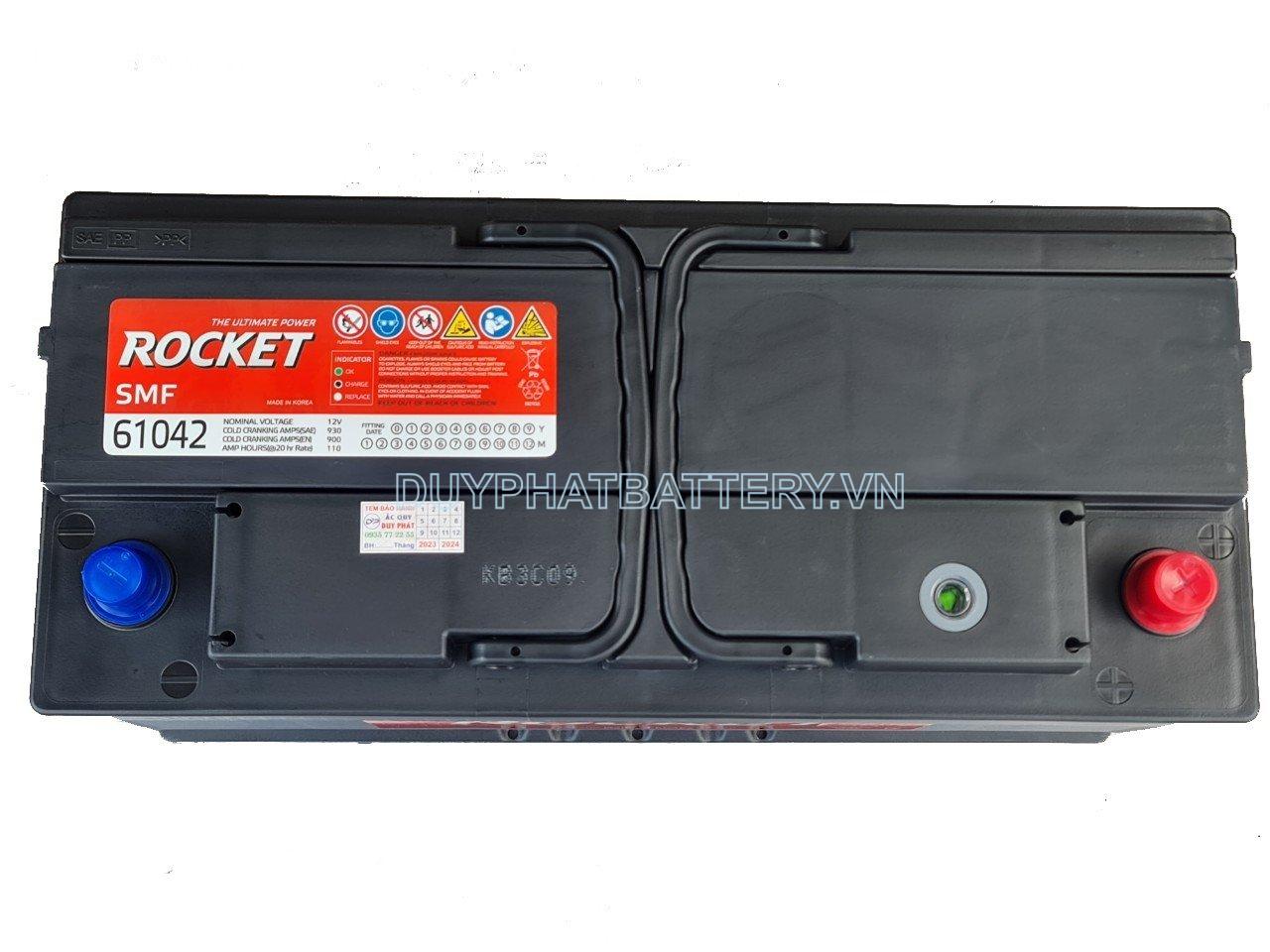 Bình ắc quy ROCKET SMF 61042 12V 110AH
