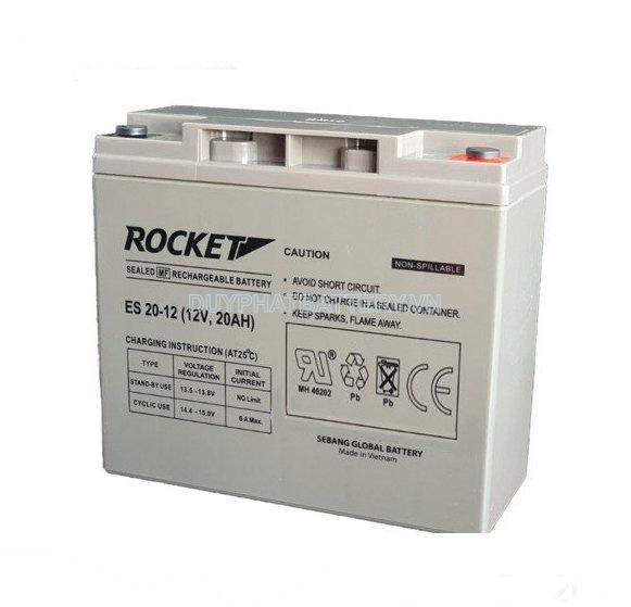 Bình ắc quy ROCKET ES20-12 12V 20AH CỌC VÍT