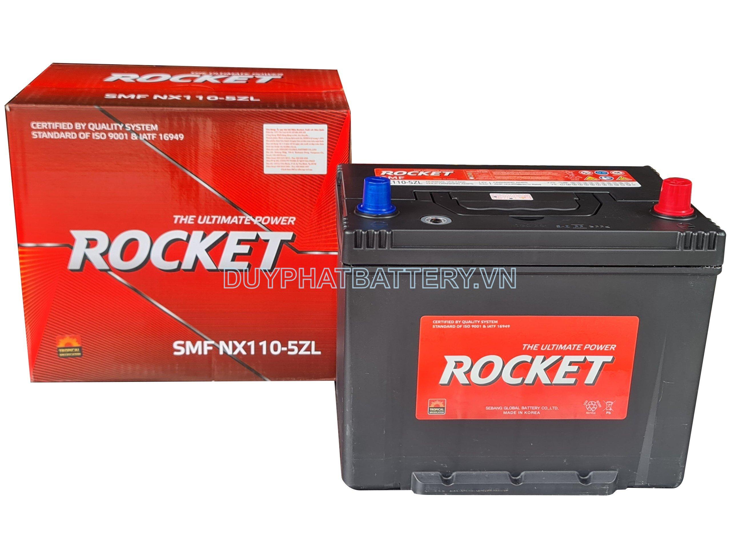 Bình ắc quy ROCKET SMF NX110-5ZL 12V 75AH