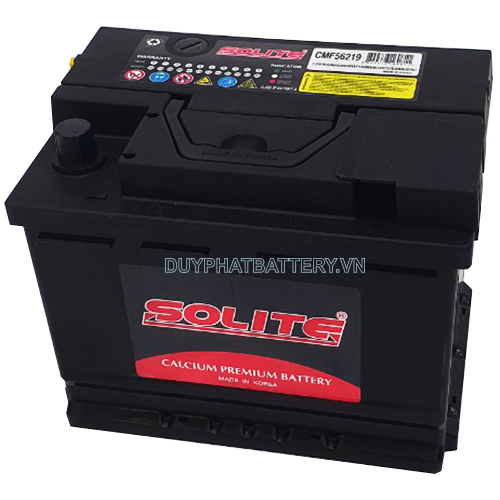 Bình ắc quy SOLITE DIN 56219 12V 62AH