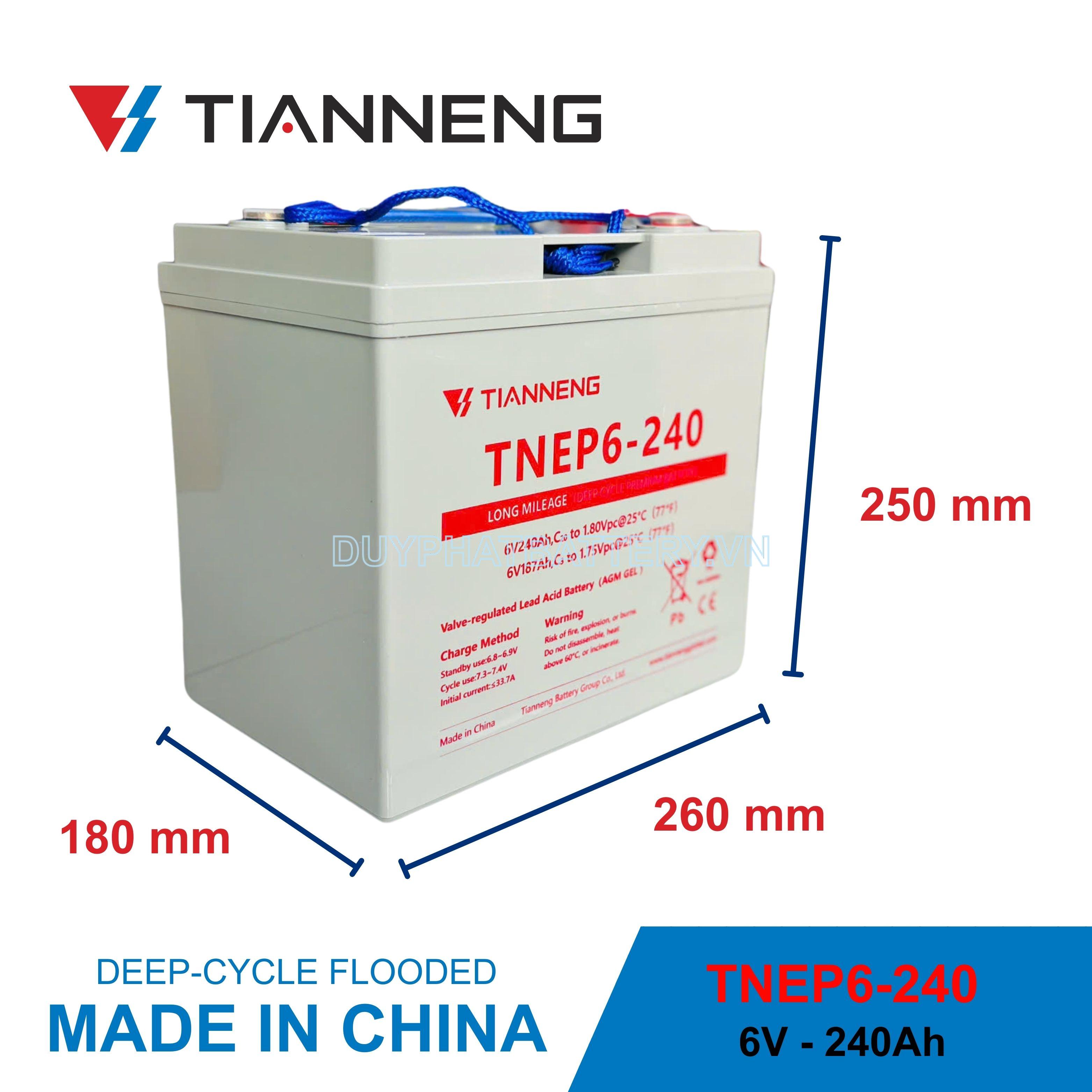 Bình ắc quy TIANNENG TNEP6-240 6V 240Ah