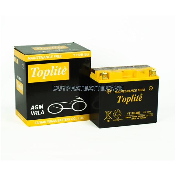 Bình ắc quy TOPLITE YT12B-BS 12V 10AH CCA 210A