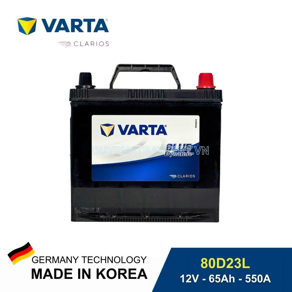 Địa chỉ bán ắc quy Varta 80D23L 12V-65Ah CCA 540