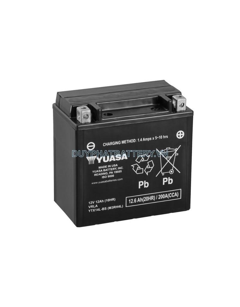Bình ắc quy YUASA YTX14L-BS 12V 12.6AH CCA 200A
